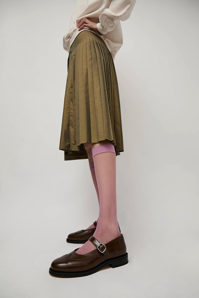 Maria La Rosa Net Ankle Socks in Rose – No.6 Store