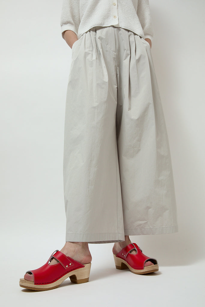 No.6 T Strap Clog on Mid Heel in Red – No.6 Store